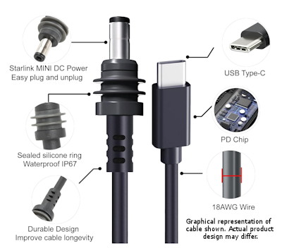 My Cable Mart - 3ft USB Type-C Male to Barrel 20V DC Power/Data Cable ...