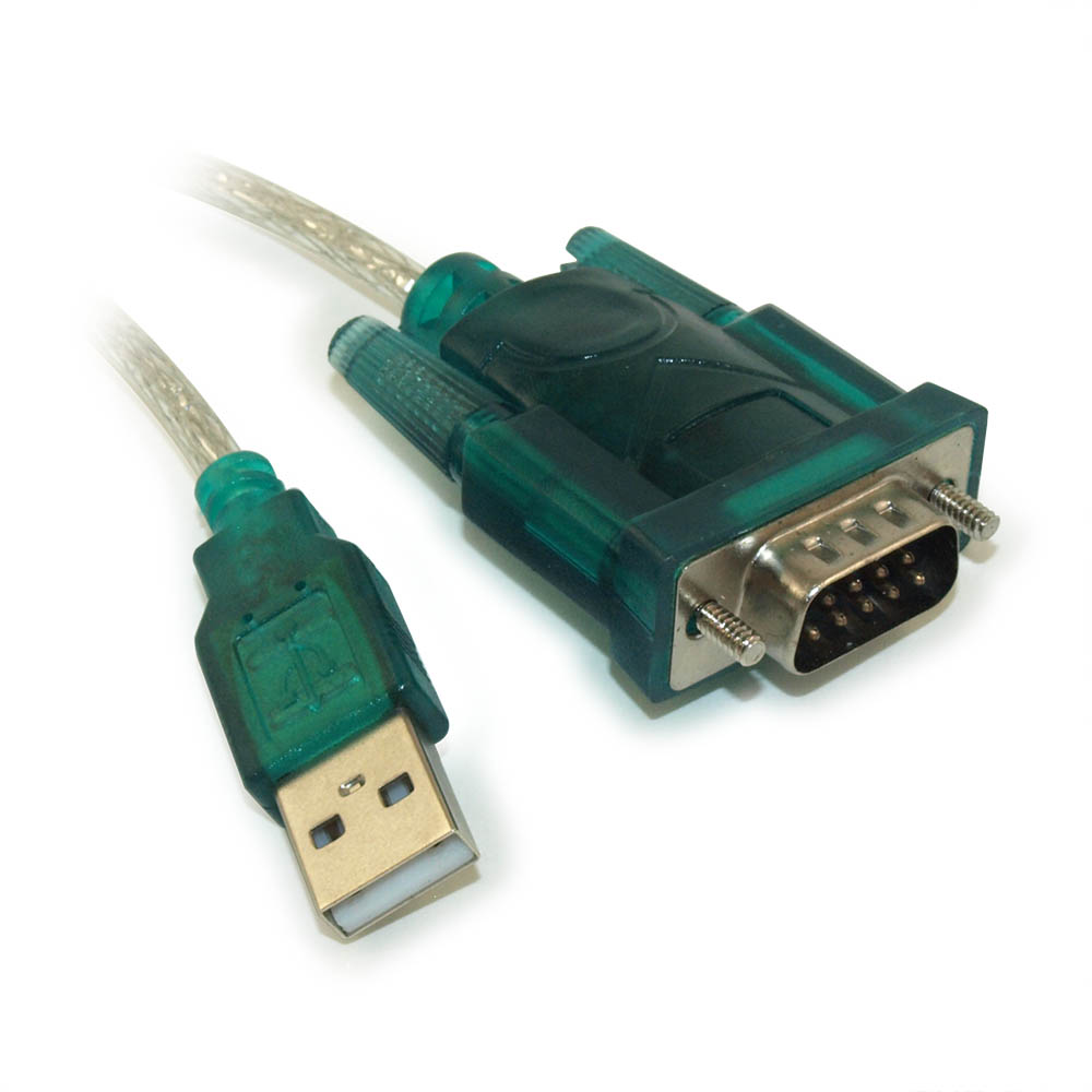 My Cable Mart - 3ft USB Type-A to Serial (DB9 Male RS232) Converter Cable